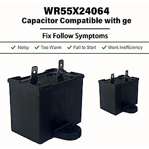 WR55X24064 AP6031641 PS11764031 Refrigerator Run Capacitor 12uF Compatible with GE