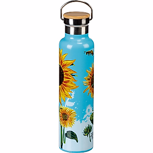 Primitives by Kathy Bee & Sunflower Design Bee Humble Insulated Double Walled Stainless Steel Travel Tumbler Thermos