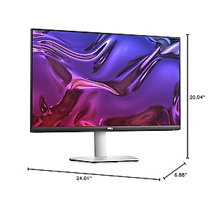 Dell 27-inch USB-C Monitor - Full HD (1920 x 1080 Display, 75Hz Refresh Rate, 4MS Grey-to-Grey Response Time (Extreme Mode), Dual 3W Built-in Speakers, HDMI, IPS, AMD FreeSync, Silver - S2723HC