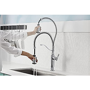 KOHLER 77515-VS Tournant Semi-Professional Pull-Down Kitchen Sink Faucet, Standard, Vibrant Stainless Steel