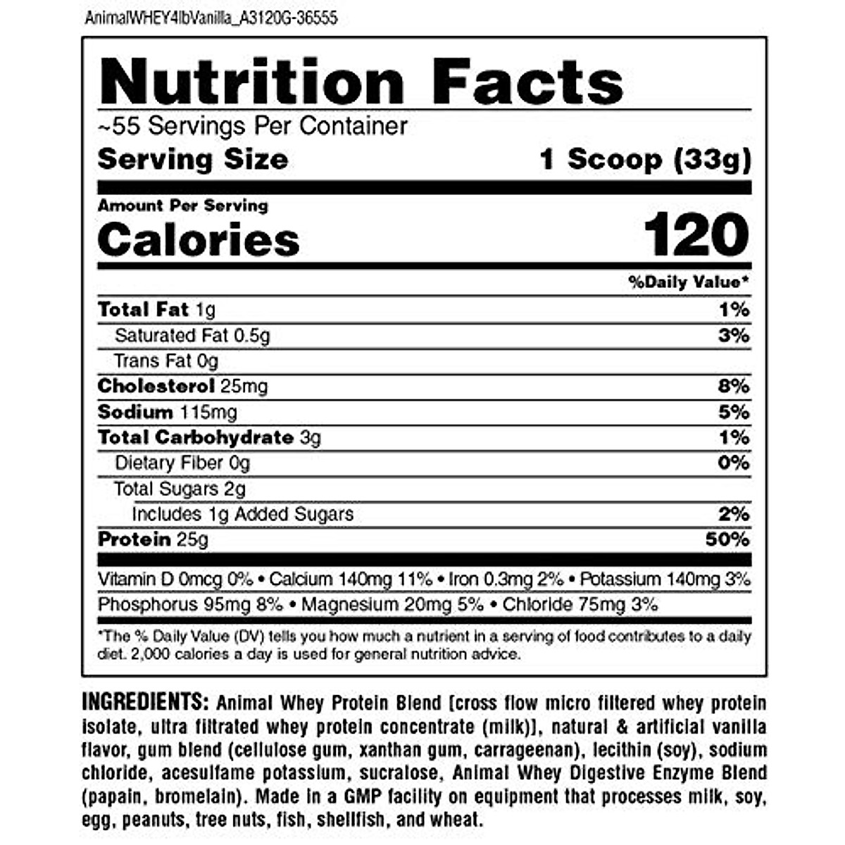 Animal Whey Isolate Whey Protein Powder – Isolate Loaded for Post Workout and Recovery – Low Sugar with Highly Digestible Whey Isolate Protein - Vanilla - 4 Pound (Pack of 1) (Packaging May Vary)