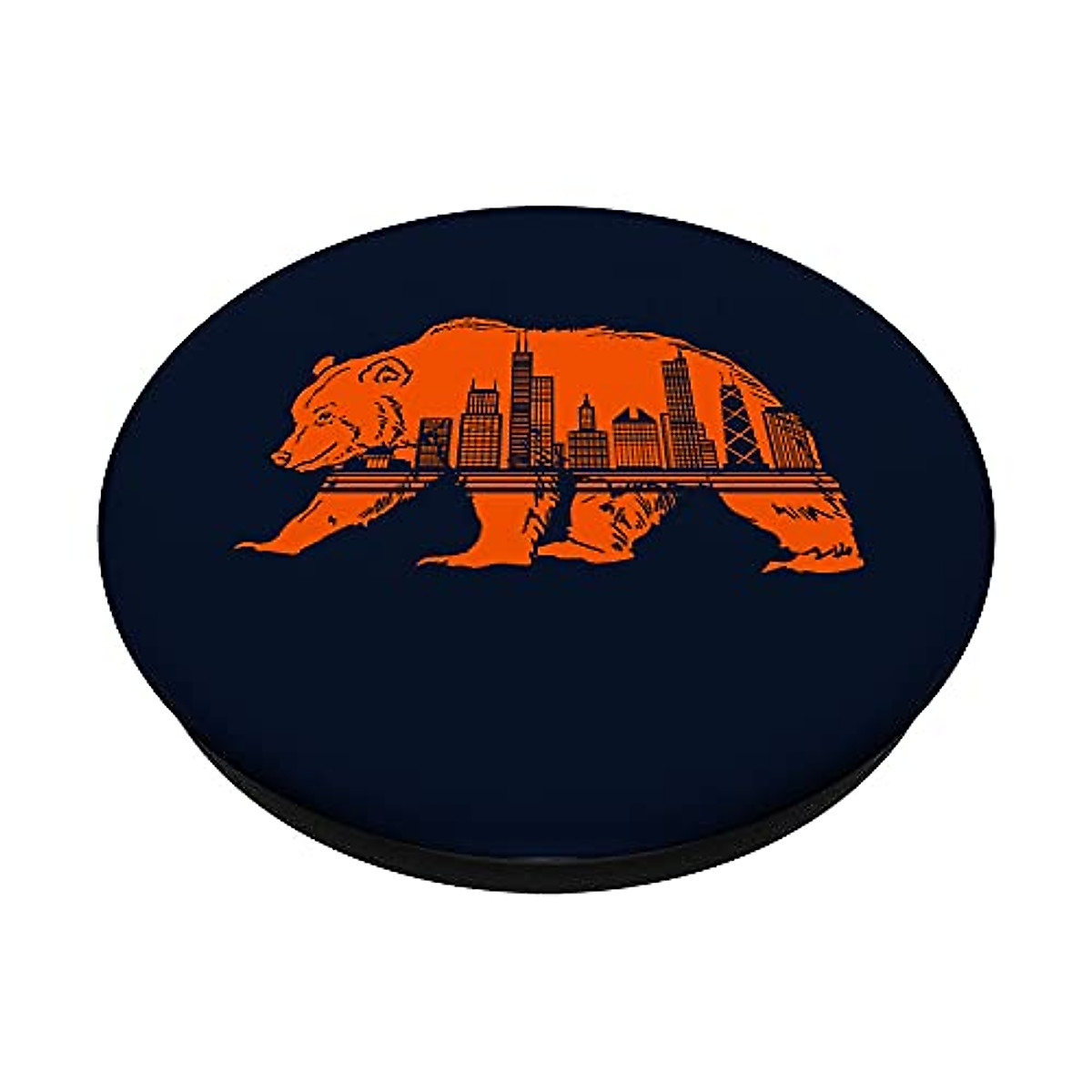 Chicago Downtown City Skyline Illinois Pride PopSockets Swappable PopGrip