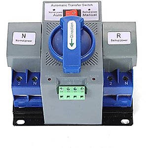 63A 2P Dual Power Automatic Transfer Switch Generator Changeover Switch 110V