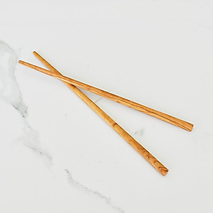 Naturally Med Olive Wood Chopsticks - 9". For Sushi, Asian, Chinese, Korean Food. Made in Tunisia.