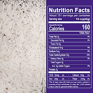 XIANG NA LAN Thai Hom Mali Jasmine Rice, Long Grain Non-GMO Jasmine Rice, 15 Pounds, Pack of 1