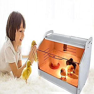 WIONBE Intelligent Brooder Box 10-15 Newborns Chicks Quail Birds Small Animals Manual Incubators Poultry Heater Breeding Box