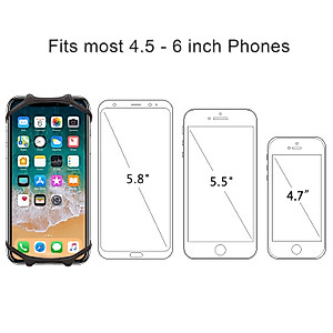 Walking Wristband/Arm Band WANPOOL Phone Holder for 4.5-6 Inch Phones, Compatible with iPhone 15 Pro Max, 14 Plus, 13 Pro, 12, 11, XR, SE and More