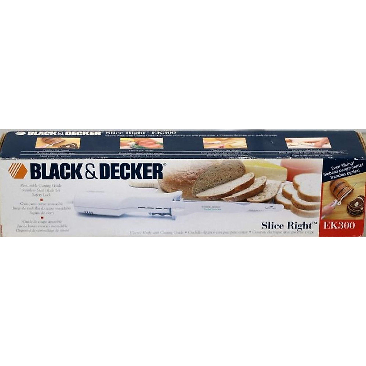 Black & Decker Electric Knife EK300 Slice Right With Box