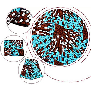 Vkceeool African Print Fabric Ankara Traditional Wax Fabric Dashiki Cloth Fabric 1 Yard (Fabric-A02)