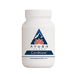 Ayush Herbs Carditone, Doctor-Formulated Natural Ayurvedic Herbal Supplement, Trusted for Over 30 Years, 60 Vegetarian Caplets