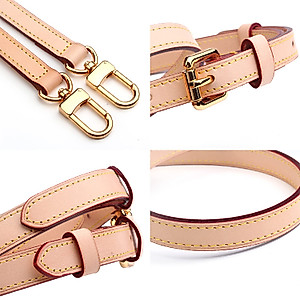 jiesinlov Vachetta Leather Replacement Crossbody Bags Strap Adjustable Shoulder Strap for Speedy 20 25 (0.70Width Adjustable 39.4-47.2Length)