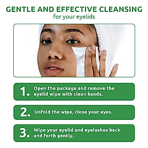 SaluVera Eyelid Wipes with Tea Tree and Aloe Vera | Eye Lid Cleaning Wipes for Dry and Itchy Eyes Relief | Natural Ingredients Eyelid Scrub for Daily Usage - Pack of 30