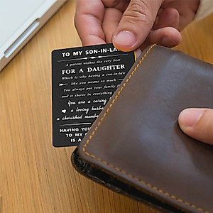 Mataly Son-in-Law Gifts from Mother-in-Law, to My Son-in-Law Birthday Card Gifs, Christmas Presents