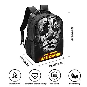 Fashion 16 Inch Backpack Halloween Michael Myers Rucksack Daypack Backpacks Bookbag Bag Daypack for Boys Girls