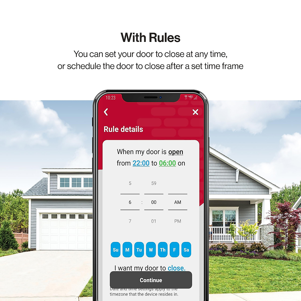 Genie QuietLift Connect – WiFi Smart Garage Door Opener with Added Wireless Keypad, ¾ HPC Smart Belt Drive – Compatible with Alexa and Google Assistant, Model 3053-TKV