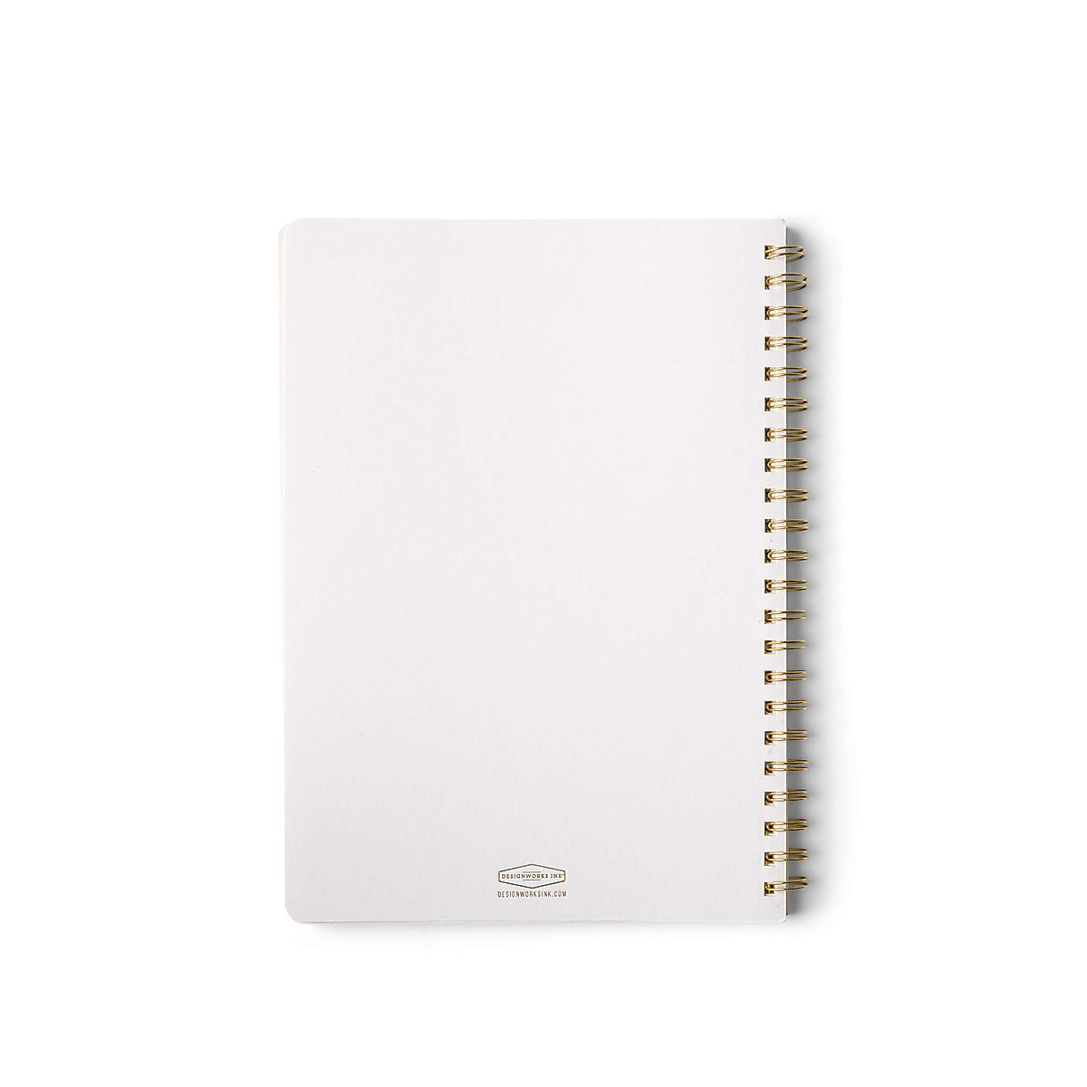 DesignWorks Ink A4-8.25" x 11.625" Speckled Ivory White Textured Paper Notebook Journal with Gold Accents, Lined Pages, and Durable Spiral Binding for Work, Writing, Journaling