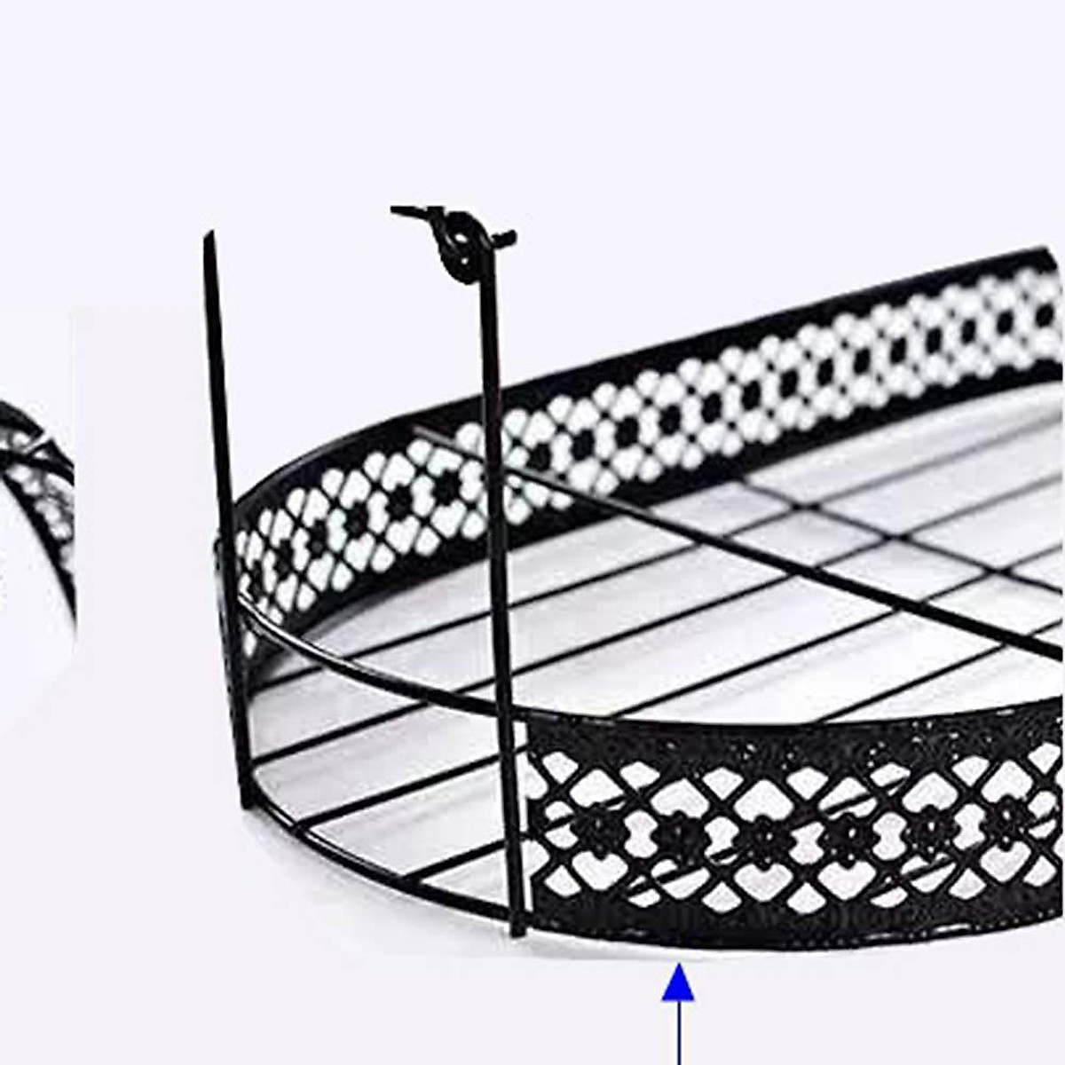 Mug Holder Coffee Mug Rack Coffee Cup Holder Stand Dishes Organizer Wrought Iron Mug Drainer Storage Drying Rack for Counter Cabinet Table Kitchen Restaurant Office (Black B)