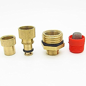 Irrigation System Copper Nozzle,1/2 inches Agricultural Mist Spray Misting Nozzle Male, Pack of 5