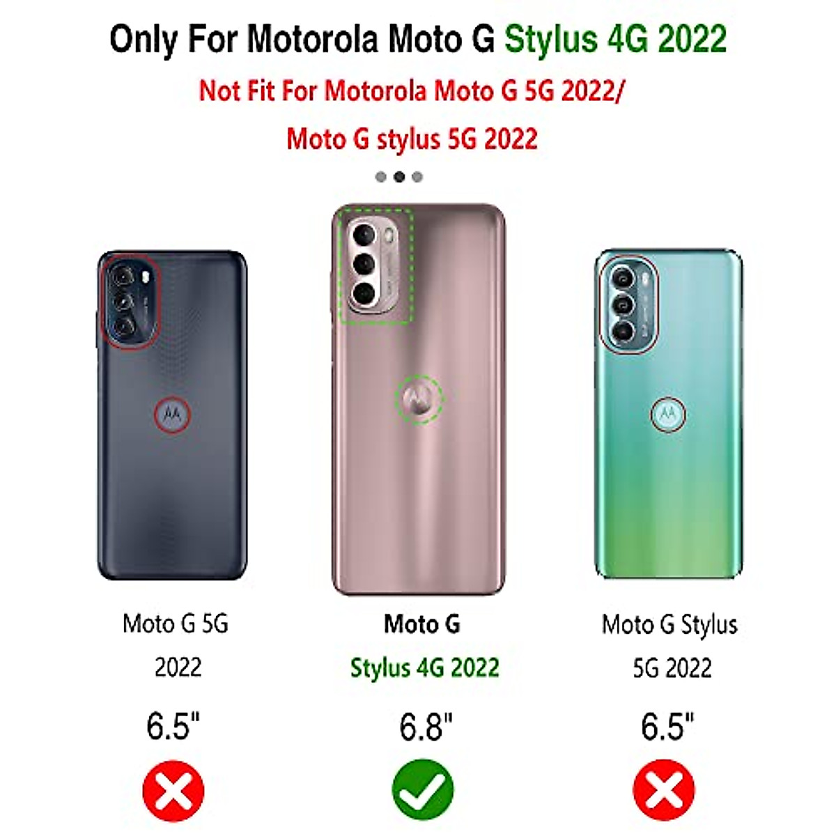 for Motorola Moto G-Stylus 4G-2022 Case: Military Grade Drop Proof Protective Rugged TPU Matte Shell | Thin Shockproof Durable Protection Tough Cell Phone Cover with Built-in Kickstand (NOT 5G)