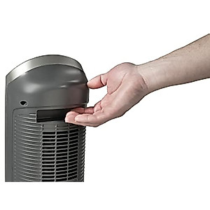 Lasko Oscillating Digital Ceramic Tower Heater for Home with Adjustable Thermostat, Timer and Remote Control, 23 Inches, 1500W, Silver, 755320, 8.5″L x 7.25″W x 23″H, Silver