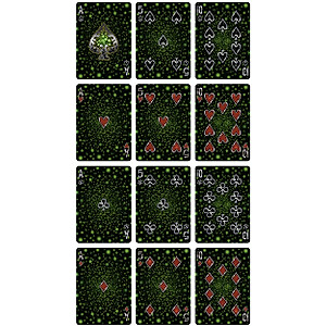 Bicycle Playing Cards Fireflies Design | Limited Edition Deck Pitch-Black with Glowing Effects, Silver