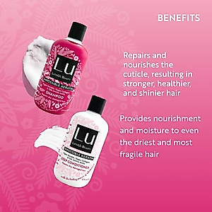 LATINUS BEAUTY RESCUE Impossible Keratin Anti-Frizz Shampoo and Conditioner Set for Dry, Damaged Hair (12 oz each)