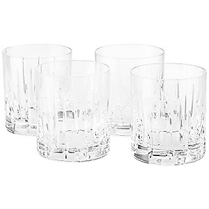 Reed And Barton Soho 4Pc Whiskey Glass Set, 3.65 LB, Clear