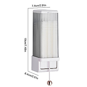 Cosmetic Cotton Pad Holder, Cotton Pad Storage Holder, Wall Mount Cotton Pad Organizer, Dustproof Cotton Pad Container, Makeup Cotton Pad Organizer, Bathroom Cotton Pad Holder, Press-Out Cotton Pad Di