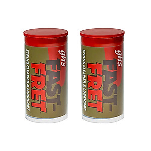 GHS STRINGS - FAST FRET (Model A87-2 Pack) String and Neck Cleaner for Musical Instruments, Pack of 2