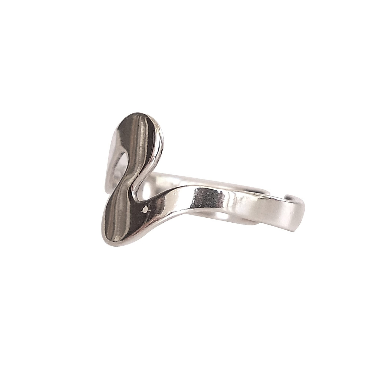 Handmade Silver Swirl Band Adjustable Toe Ring, 925 Sterling Silver, Small Dainty Open Toe, Pinky or Knuckle Rings for Women, By MiYa Jewelry Creations