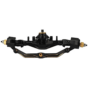 RZXYLRC TRX4M Heavy Brass + Aluminum Alloy Front & Rear Diamond Portal Axle Complete Set for 1/18 RC Crawler TRX-4M Metal Ground Clearance Upgrade Parts