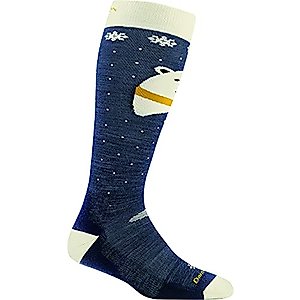 Darn Tough 1891-C-9003-04 Polar Bear OTC Midweight with Cushion Blue Medium