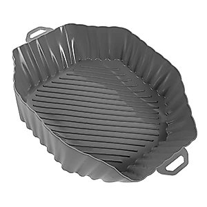 Silicone Bowl Air Fryer Tray Square Tray Round Silicone Mat Silicone Baking Pad Air Fryer Tray for Oven Kitchen Cooking Mat Square Silicone Liner Reusable Baking Liner Tool