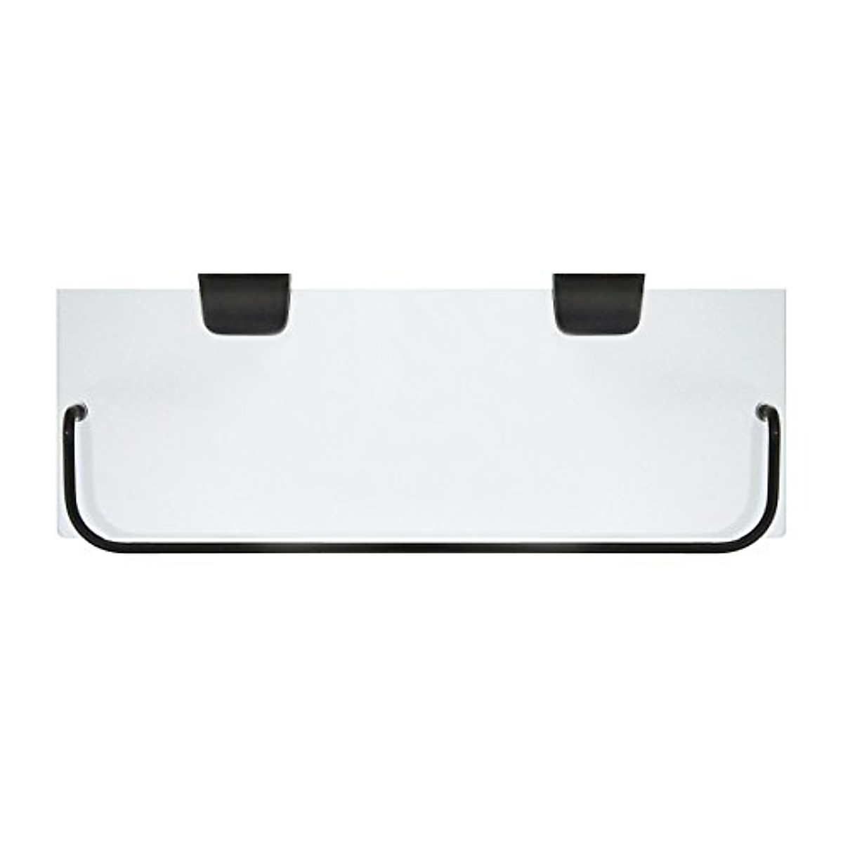 MODONA Glass Wall Shelf with Rail – Rubbed Bronze – 5 Year Warrantee