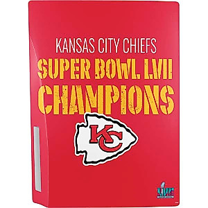 Skinit Decal Gaming Skin Compatible with PS5 Bundle - Officially Licensed NFL Kansas City Chiefs Super Bowl LVII Champions Design