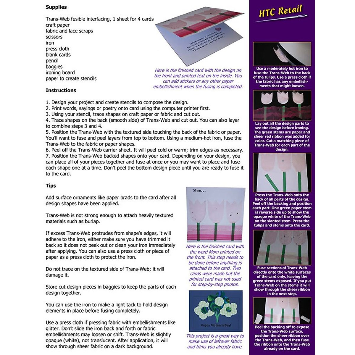 Superpunch Trans-Web Fusible Web HTC4000-7 - 17'' Wide, Clear Lightweight Fusible Interfacing for Accurate Tracing & Machine Washable- Iron on Applique, 100% Polyamide Web, Sold in 5 Yard, Made In USA
