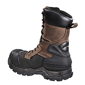 Carhartt Men's 10" Waterproof Insulated PAC Composite Toe Boot CMC1259,Brown Oiltan/Black Coated,13 M US