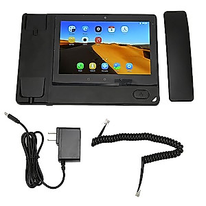 VOIP Video Phone for Android, Business Phone System Smart Video IP Phone, Support Android Phone, 2GB+16GB, Bluetooth, WiFi, 8 Screen Landline Telephone with SIM Card
