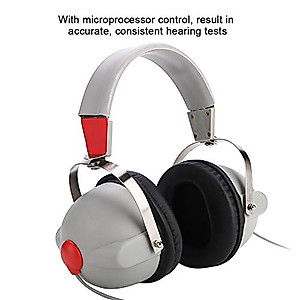 Focket Audiometer Headphone, Professional High-Sensitivity 3dB Audiometric Hearing Screening Headphone Air Conduction Audiometer Intelligent Hearing Tester, Easy to Use for School and Hospital