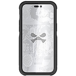 Ghostek ATOMIC Slim MagSafe iPhone 14 Pro Max Case - Military Grade Aluminum Bumper, Clear Back Cover (6.7-inch, Black)