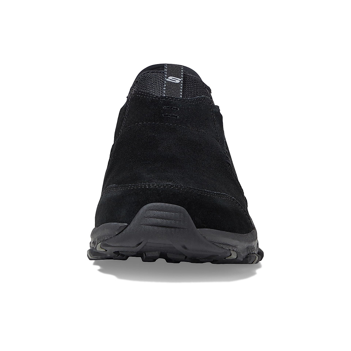 Skechers Women's Hillcrest Sunapee, Black Suede Lycra Trim, 5.5