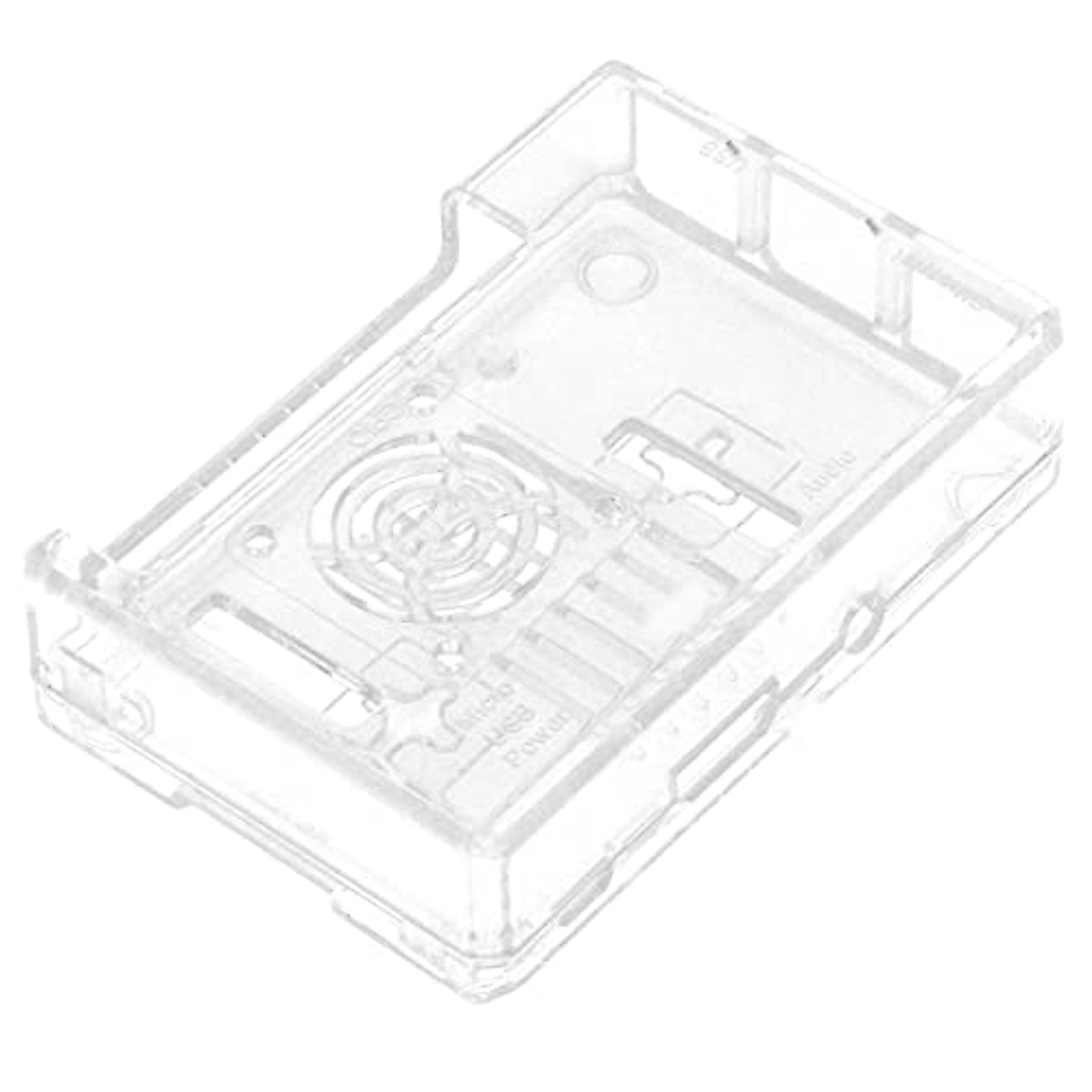 Transparent Case for Raspberry Pi ABS Cover Protective Clear Enclosure Case for Raspberry Pi 3 Plexiglas Klar Transparent durchsichtig, belüftet