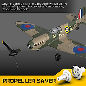 RC Plane Spitfire Fighter 2.4Ghz 4CH Remote Control Aircraft Ready to Fly for Adults Kids Airplane Radio Controlled Plane with Xpilot Stabilization System 761-12