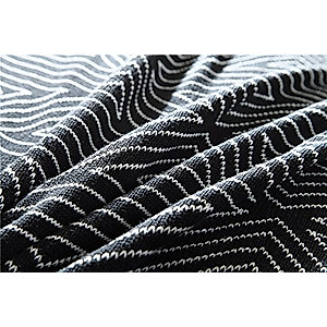 100% Cotton Throw Blanket, Stylish While Classic Pattern, Natural Soft & Cozy Throws for Bed Couch/Sofa/Bed/Picnic