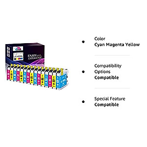 Jalada Compatible Ink Cartridge Replacement for Brother LC103 LC103XL LC101 LC101XL Compatible for Brother MFC J870DW J450DW J470DW J650DW J4410DW J4510DW J4710DW J6720DW Printer (5C 5M 5Y)