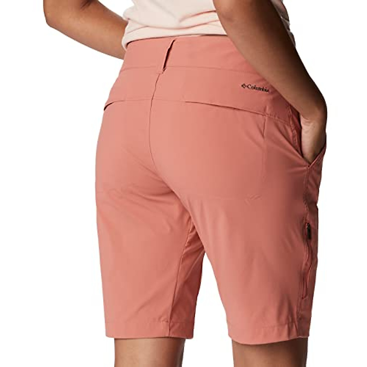 Columbia Women's Saturday Trail Long Short, Dark Coral, 12