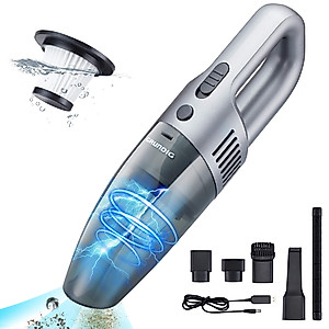 GRUNDIG Handheld Vacuums Cordless,Portable Handheld Vacuum Cleaner with Powerful Suction,5000PA Rechargeable Car Vacuum Cleaner, Handheld Hoover,Lightweight Wet Dry Vacuum for Home, Car and Pet