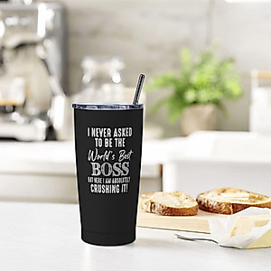 NVFCC Boss Christmas Gifts for Men - Birthday Gifts for Your Male Boss - Funny Boss Gifts for Men - Best Gift for Boss Man - Cool Gifts for Bosses - Best Gifts Ideas for Boss - 20 oz Tumbler