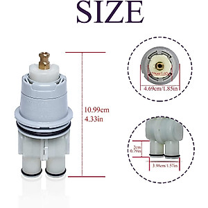 RP46074 Shower Cartridge Assembly for Delta Shower and Tub 13/14 Series Faucet, Replacement Part for Delta Monitor Cartridge, Include RP22734 Bonnet Nut Replacement