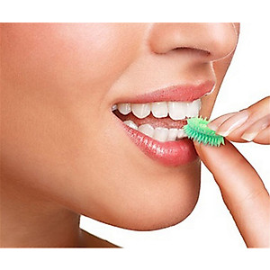 Smallest toothbrush 6pcs/pack - Rolly Brush Mint Flavor Portable Disposable Mini carry Chewing type toothbrush saving time, no water or toothpaste for Traveling, Business trip